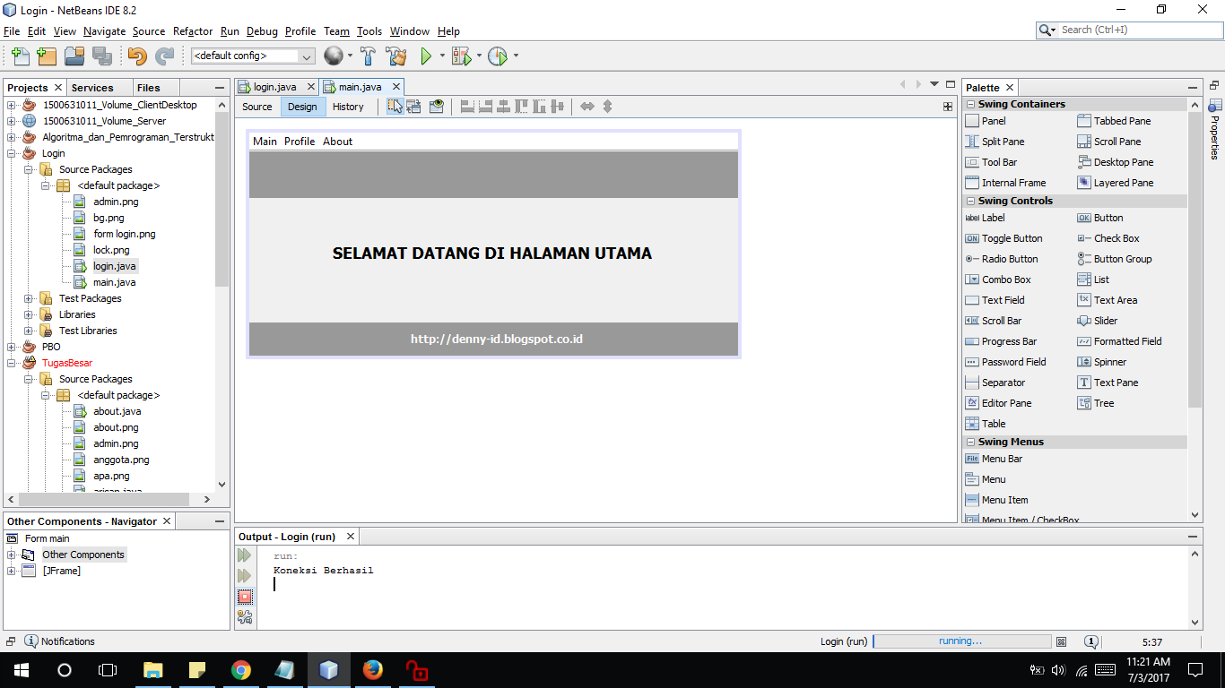 Membuat login dengan database mysql pada java | Download Source Code ...