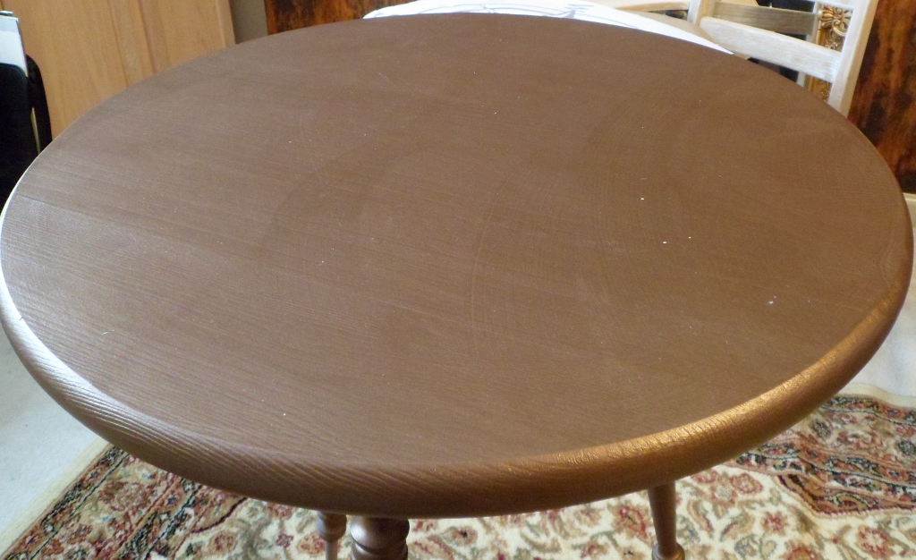 Savard Studios: Cream, Turquoise and Copper Nautical Compass Table