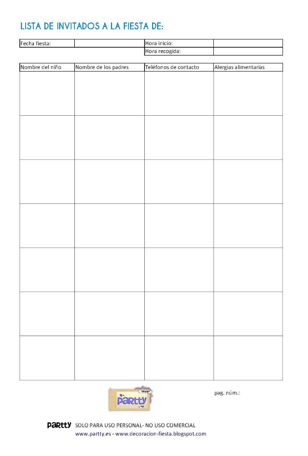 Partty - Fiestas temáticas y decoración para fiestas: Organizar una ...