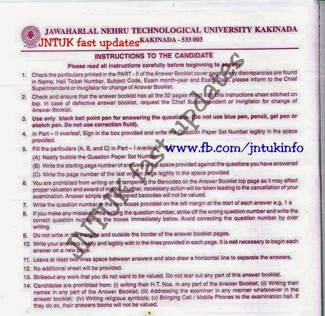 mechanical: JNTUK : New Instructions from JNTUK University for All the ...