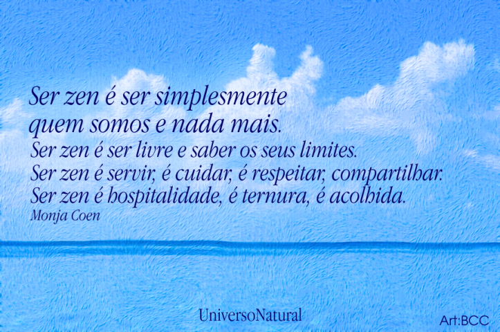 Cantinho da Cher...: ESPIRITUALIDADE... Ser zen é ser simplesmente quem ...