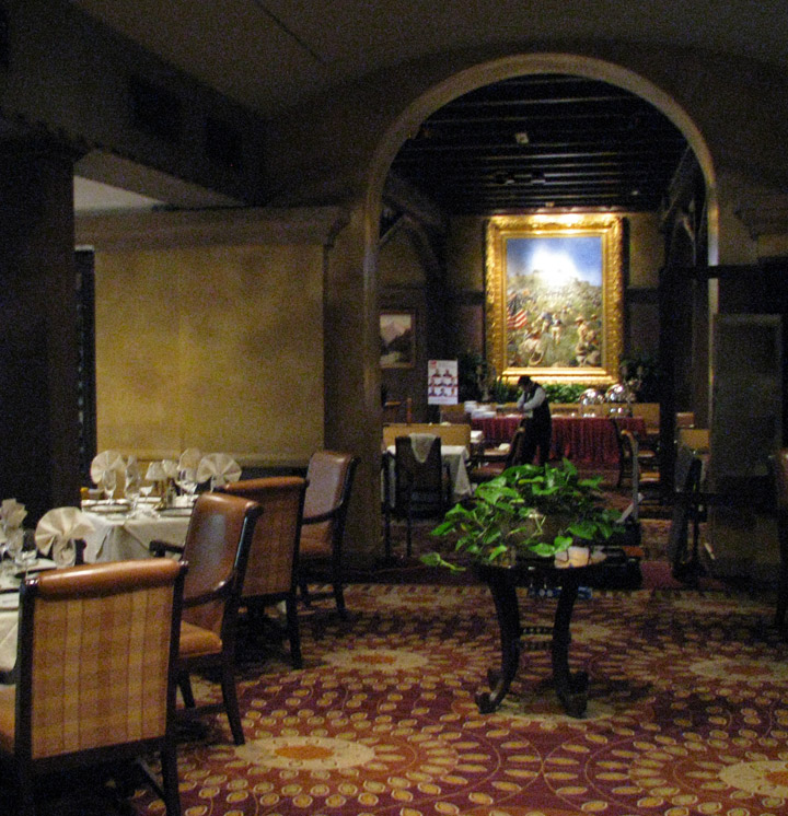 This is the beautiful indoor dining room
