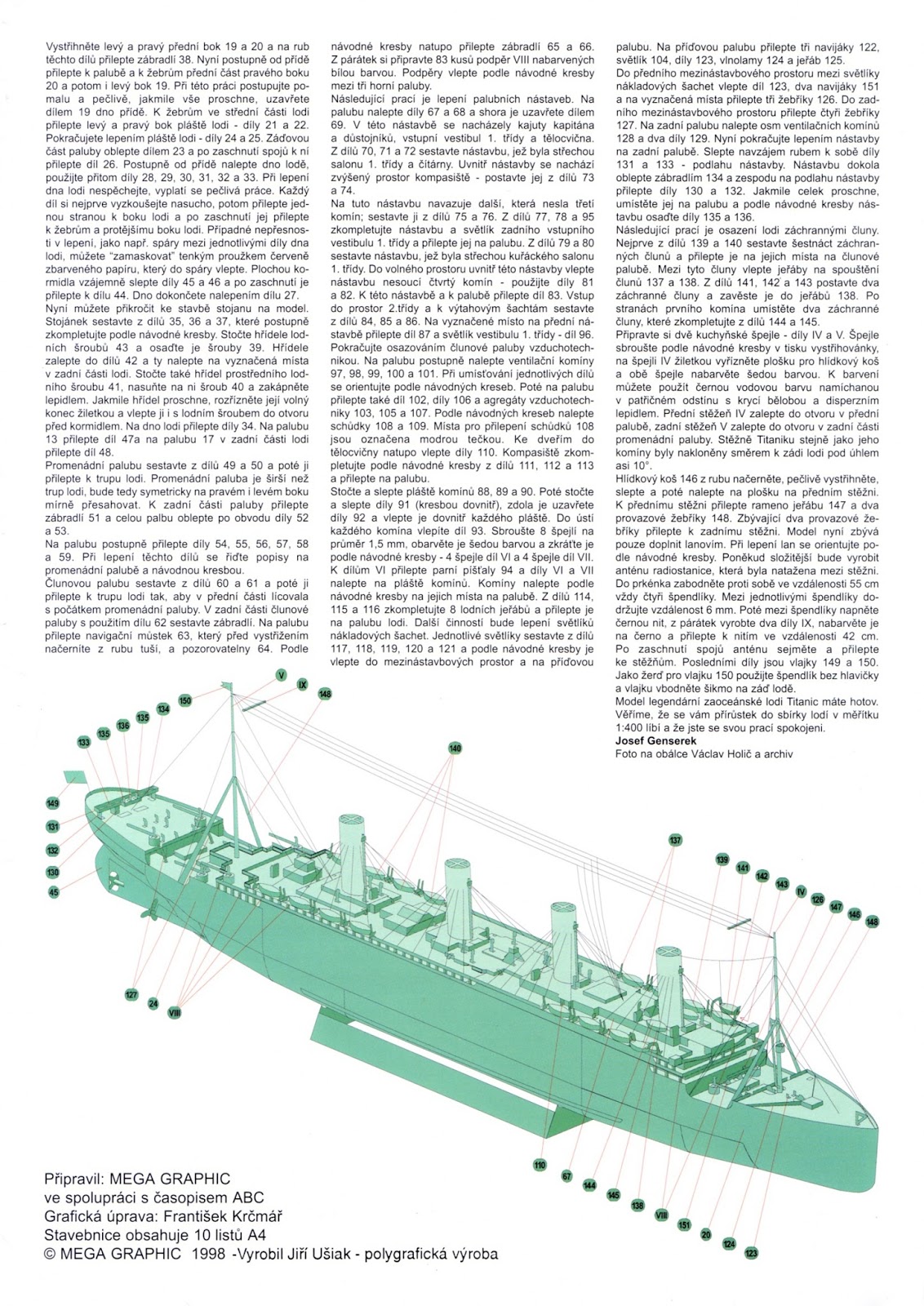 Paper Model Kapal Perang: RMS TITANIC