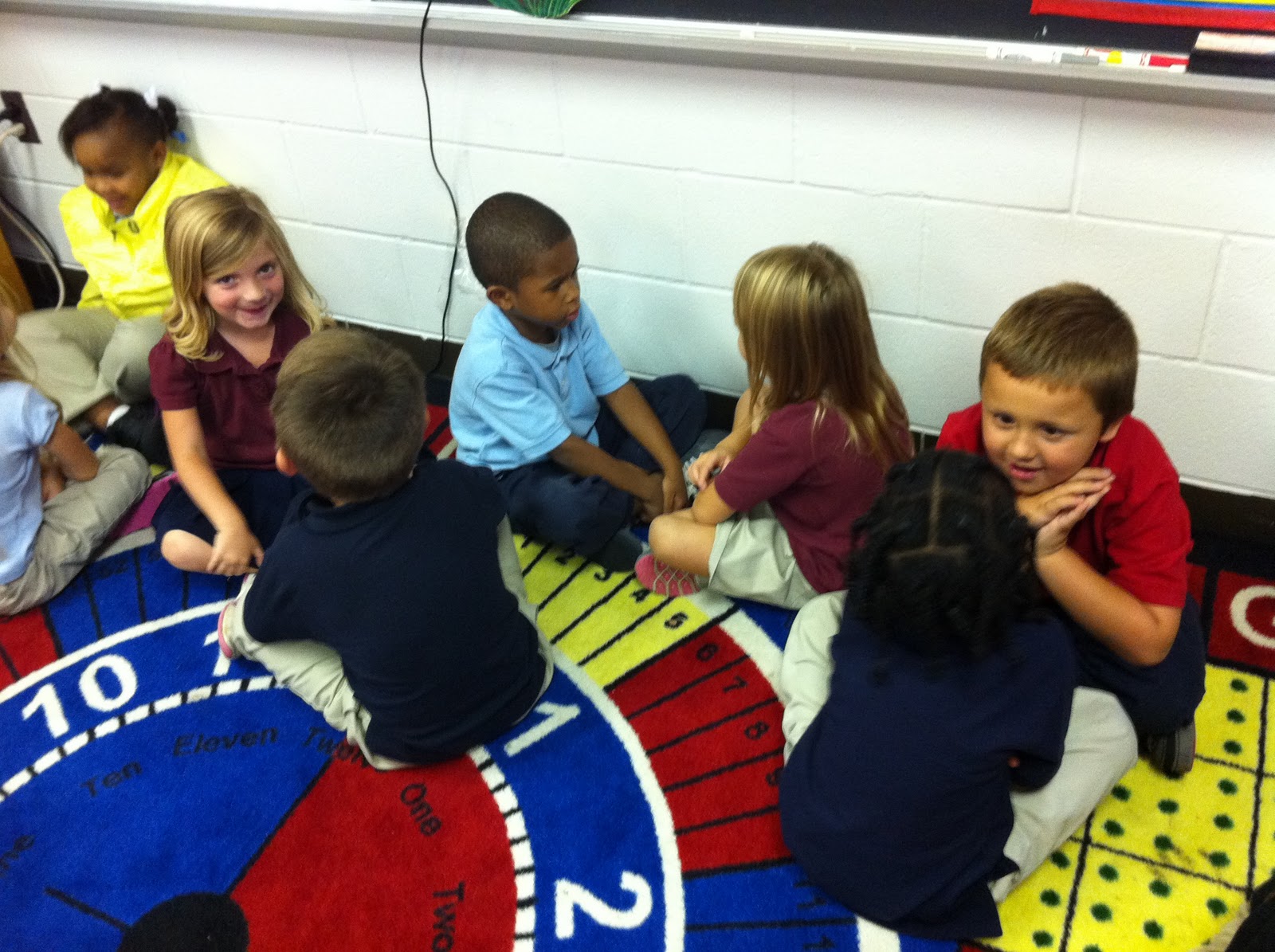 Mrs. Bratton's Kindergarten Kids: We are learning to partner share!