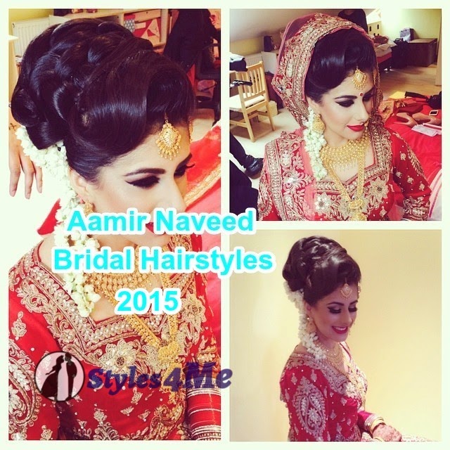 Aamir Naveed Bridal Hairstyles 2015 | Stylish Hair Styles For Wedding ...