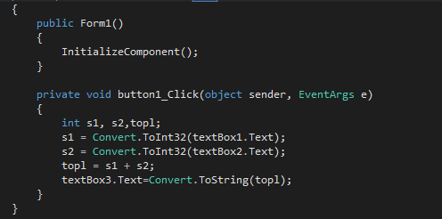 C# Kod Örnekleri 1 | Bilişim Marketi - Blog