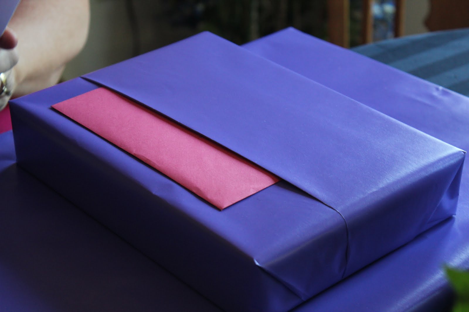 Just picture it...: Pocket for a card in a wrapped gift