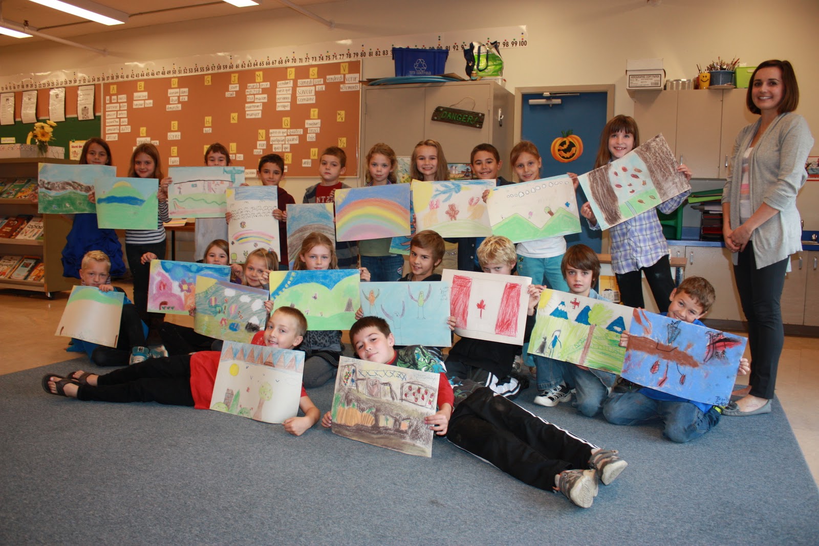 'Papergirl Kelowna' 2013: George Pringle Elementary Pastel Artworks...:O)