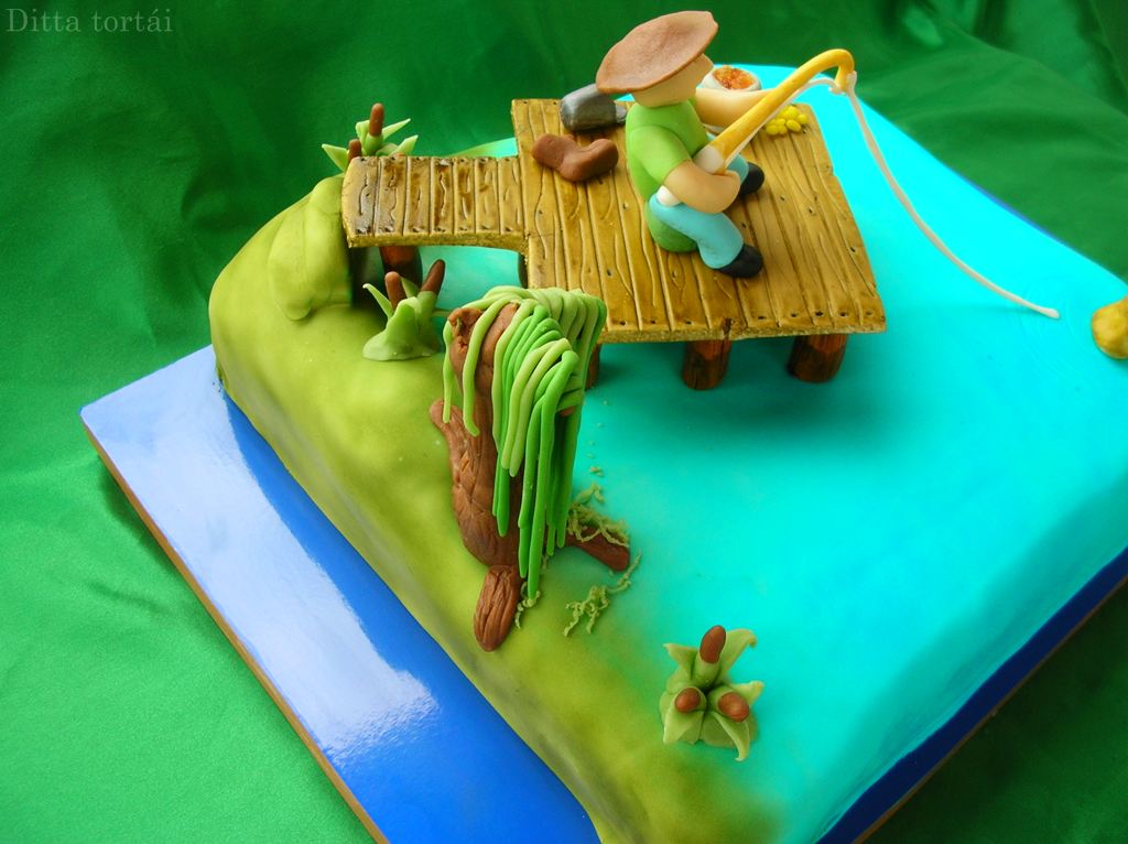 Ditta tortái: Horgászos torta