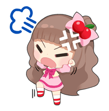 png : sticker1908 - LINE PLAY Cherry's Sweet Day