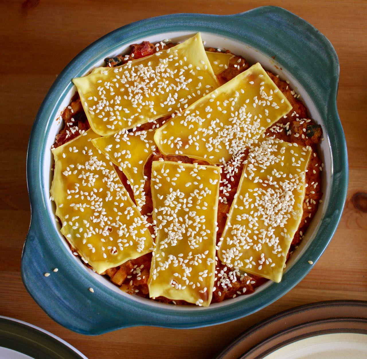 Green Gourmet Giraffe: Cheesy lentil bake (vegan)