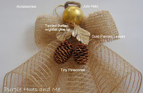 Purple Hues and Me: Mesh Ribbon Angels