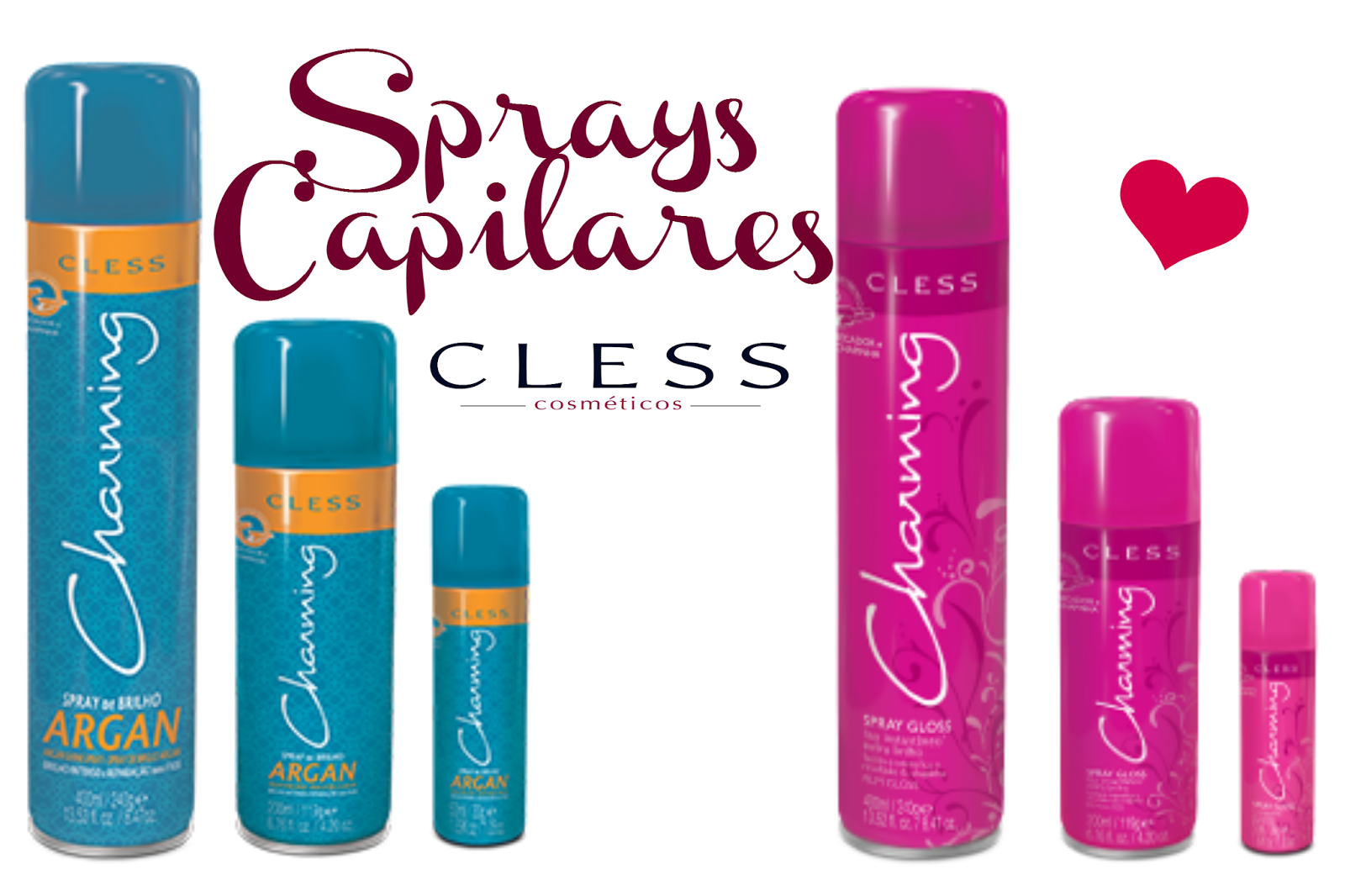 Release: Spray de Brilho com Óleo de Argan Charming