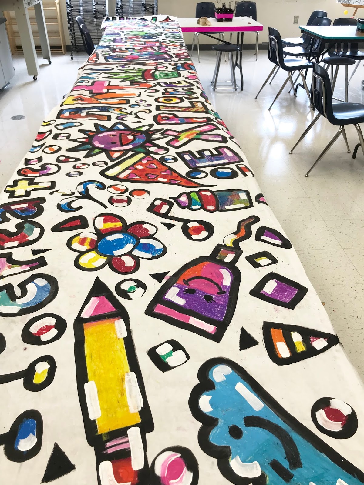 First Lesson of the Year- "Collaborative Banner"