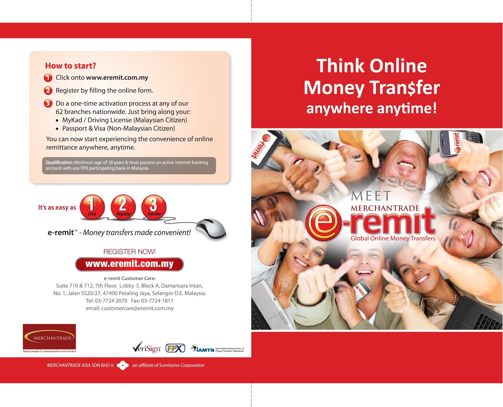 Merchantrade e-remit - so easy to use!