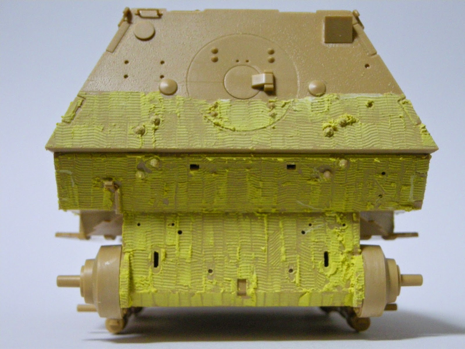 模型と時間: TAMIYA 35325 ドイツ重駆逐戦車 エレファントのコーティング