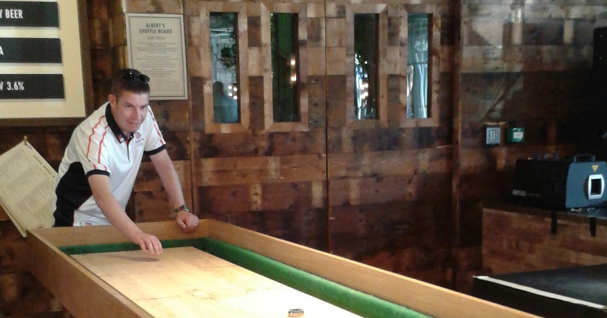 The Ham and Egger Files: Shuffleboard at Albert's Schloss bier hall in ...