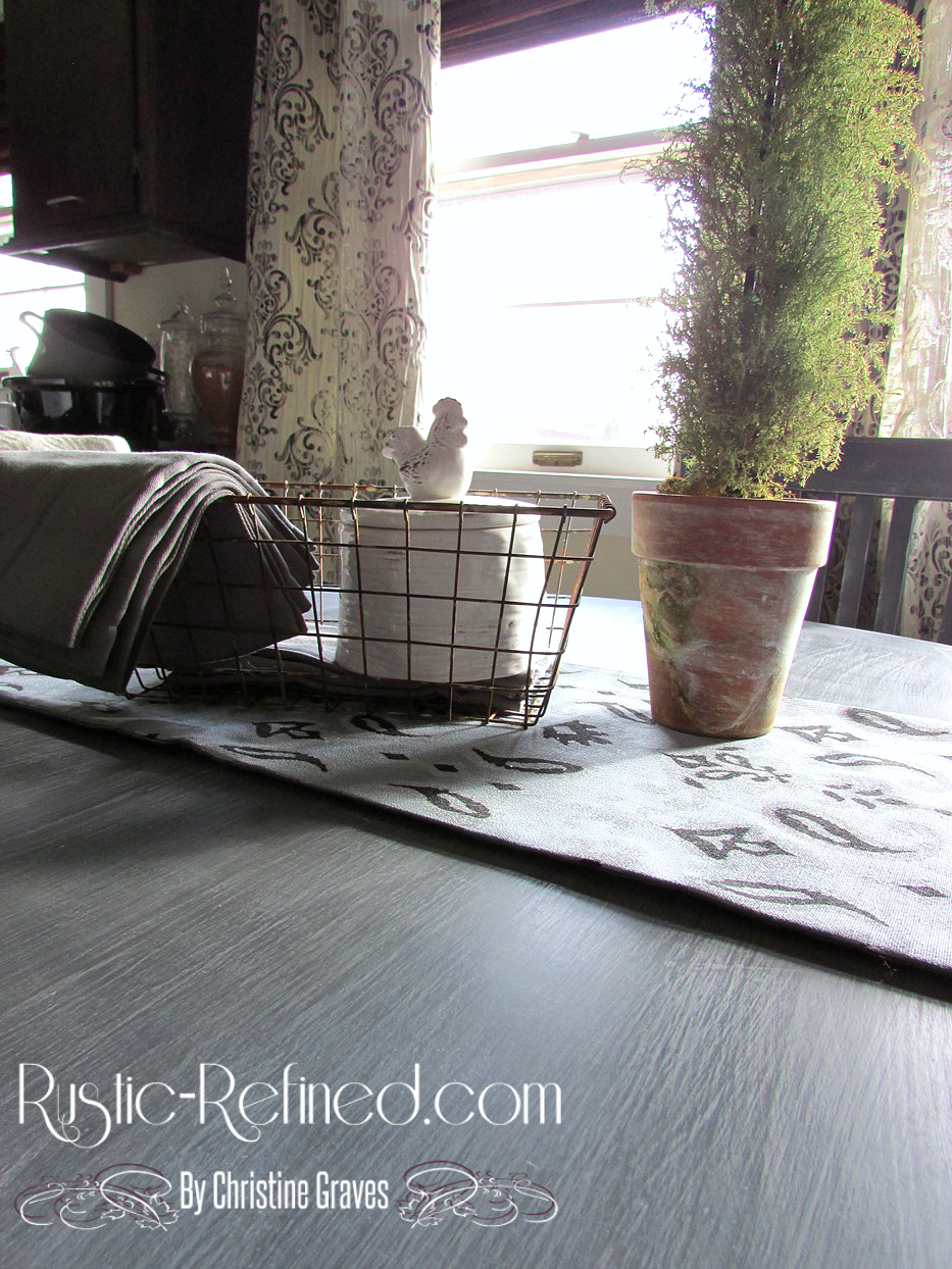Chalk Painting a Kitchen Table | Rustic & Refined