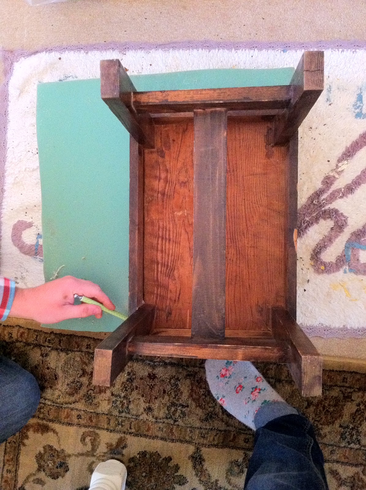 Arthurs Attic: How to.... Upcycle a footstool