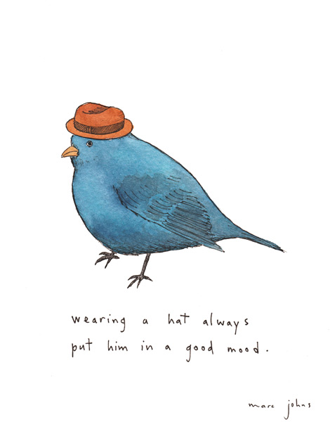Sticker-paper: Marc Johns Illustration.