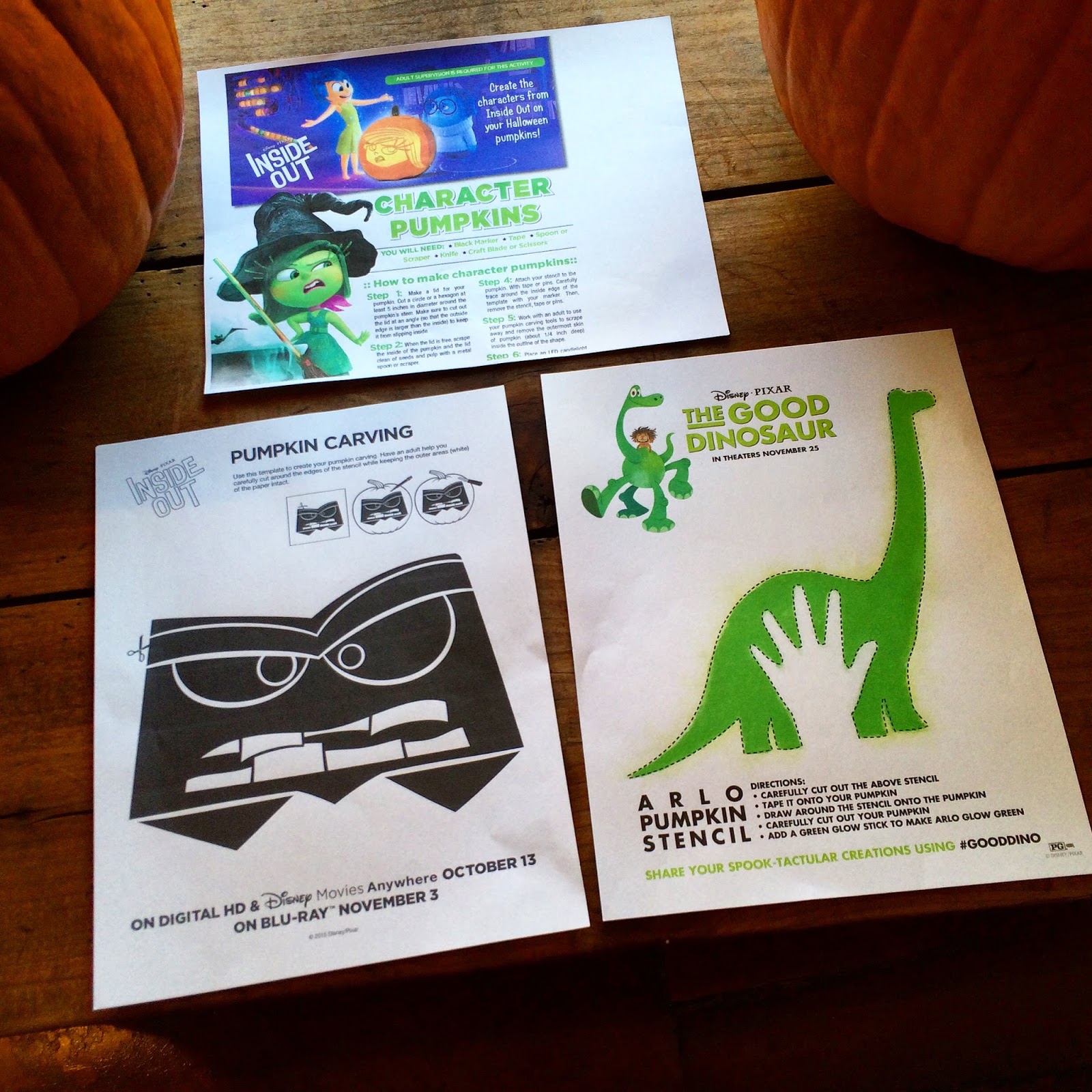 Dan the Pixar Fan: Events: Pixar Themed Pumpkin Carving (2015)