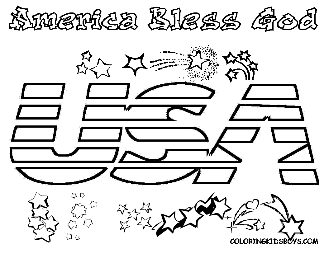 Christian 4th Of July Coloring Page Coloring Pages