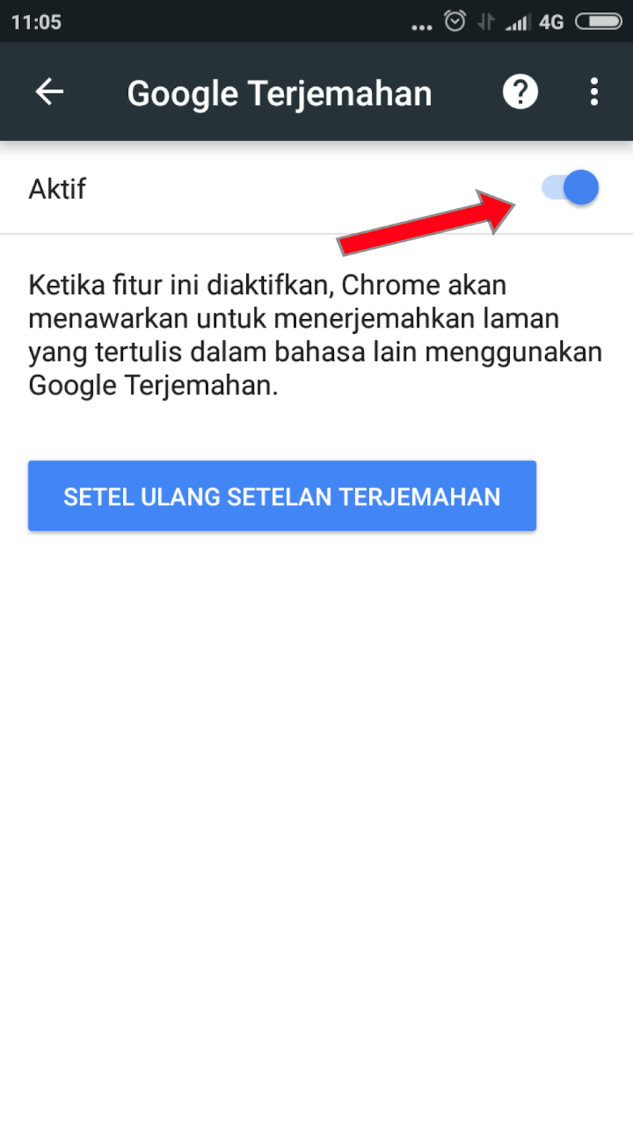 Tutorial Mengaktifkan dan Menonaktifkan Fitur Google Terjemahan ...