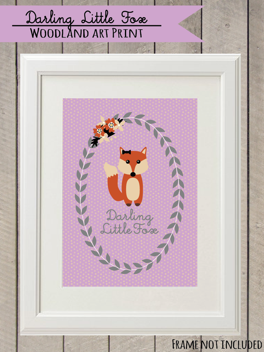 See Nikki Create: Woodland Fox Prints