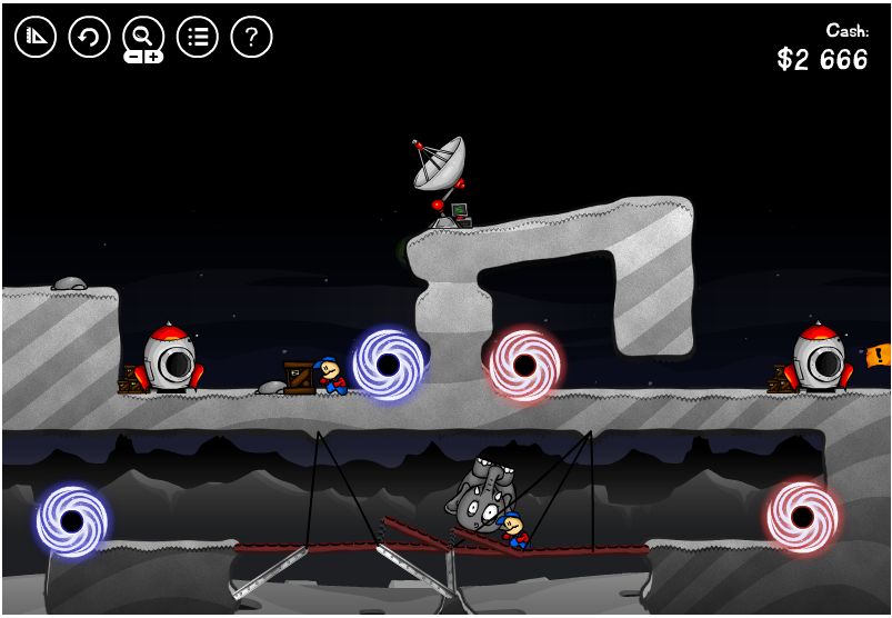 Game Walkthroughs (Oyun Çözümleri): Cargo Bridge 2 Walkthrough (The Moon)