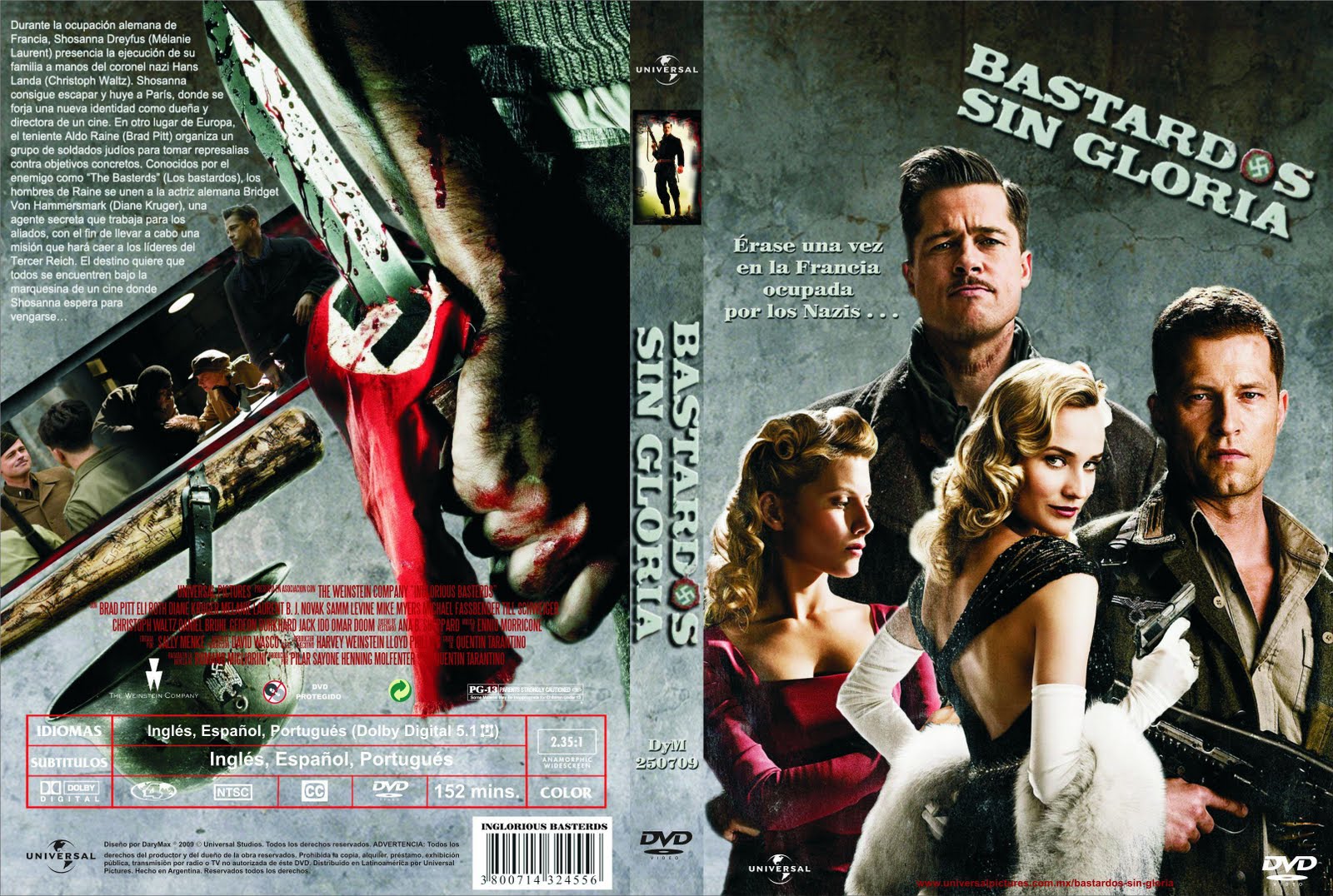 caratulas de peliculas: BASTARDOS SIN GLORIA