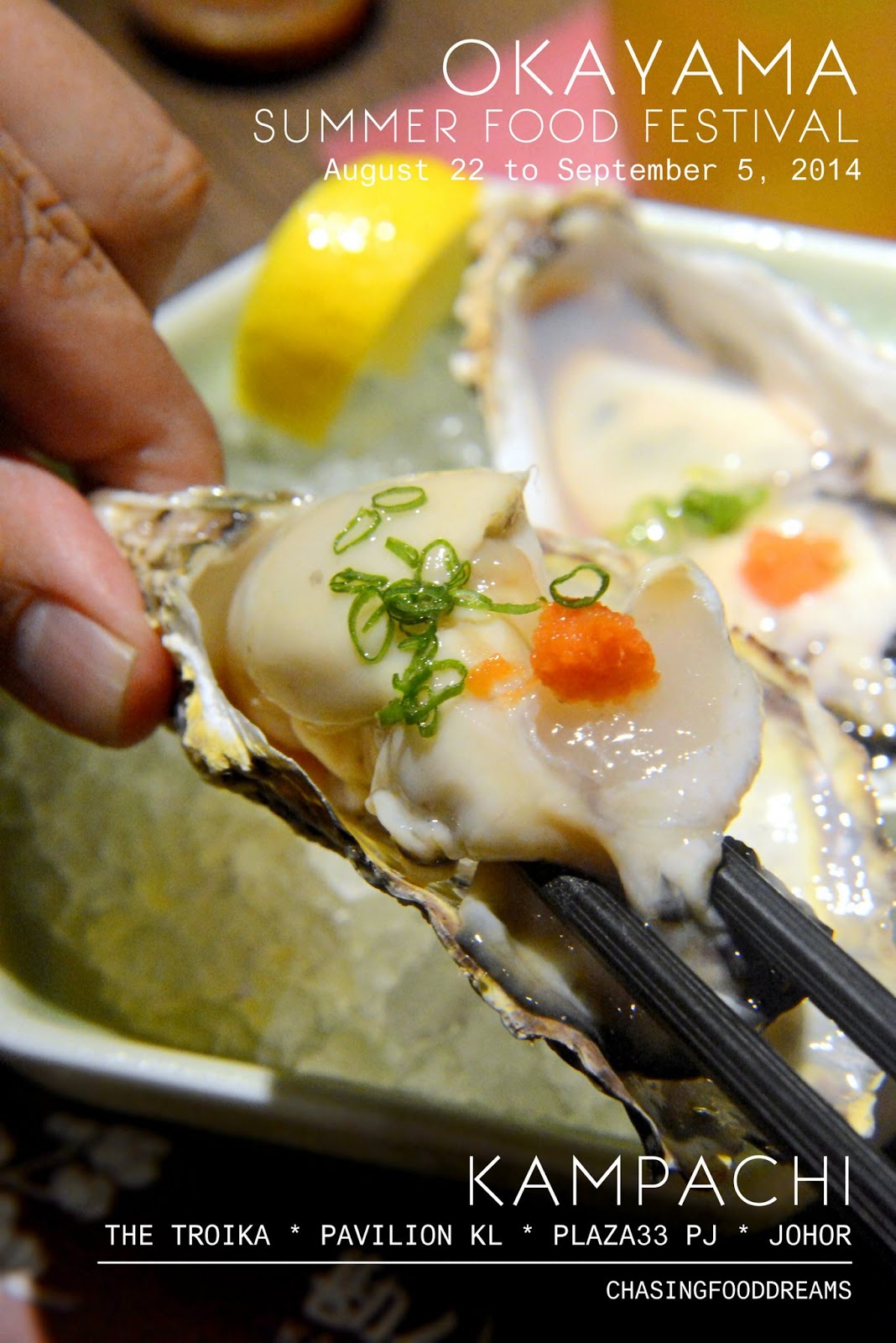 CHASING FOOD DREAMS: Kampachi by Equatorial: Okayama Summer Food ...