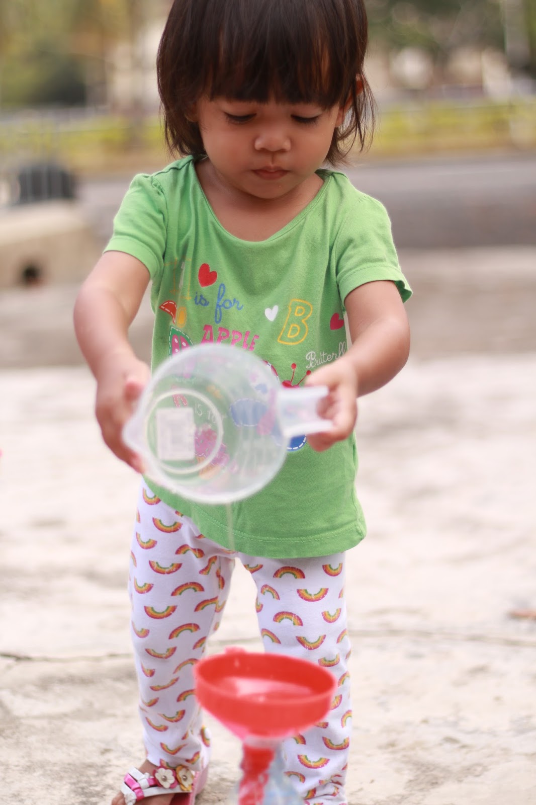 Montessori: Pouring Water Through Funnel Activity | My Home My School