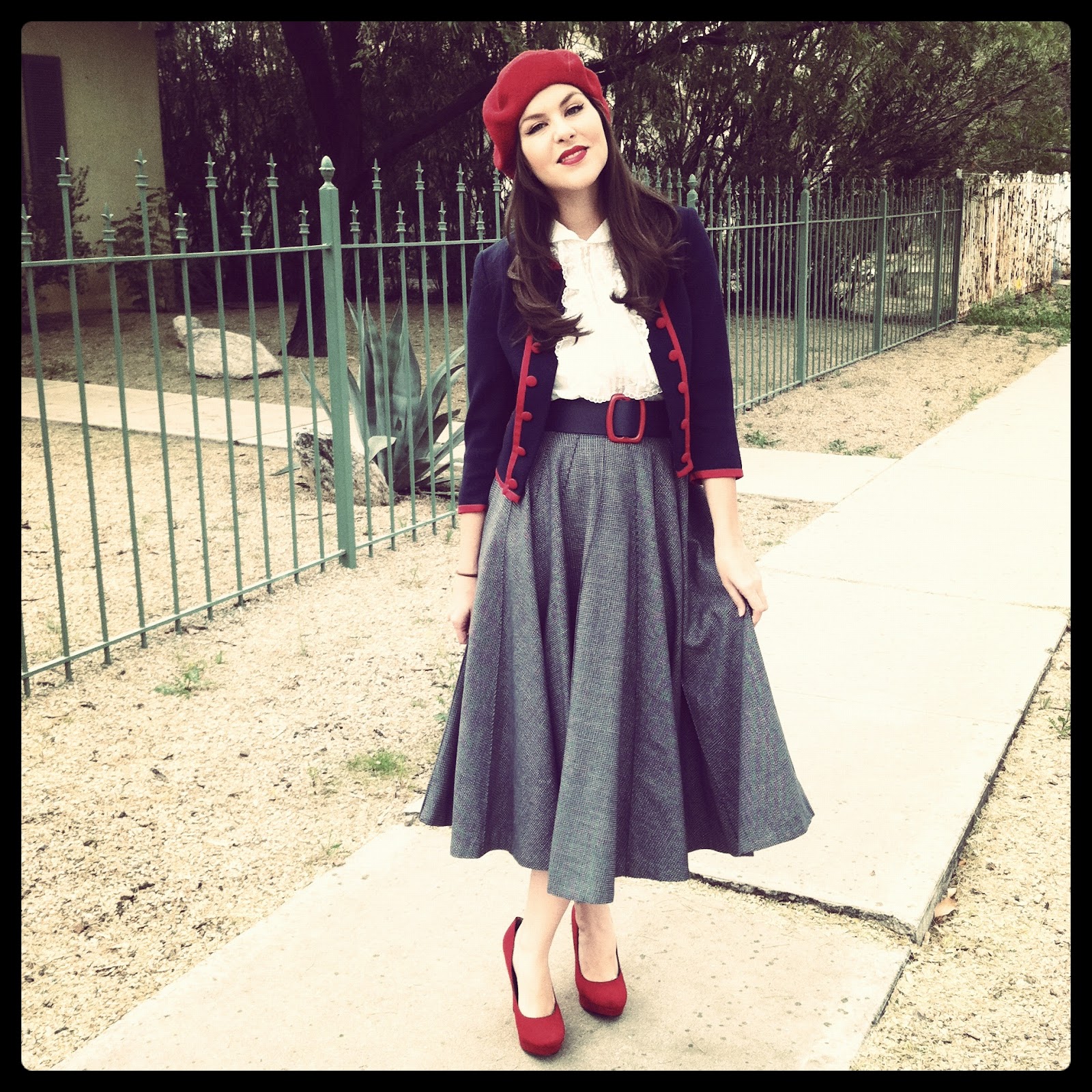 Golden Girl of the West: Raspberry Beret