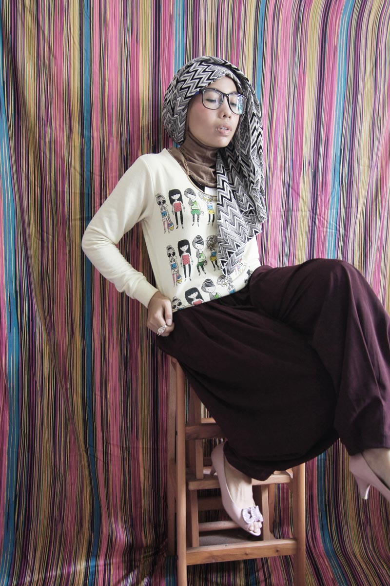 DAILY HIJAB STYLE - TWO IN ONE - Get Up, Survive, Go Back To The Bed