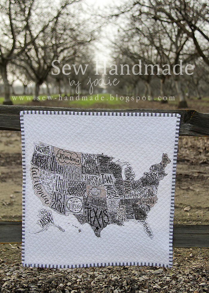 Sew Handmade: Map Quilt