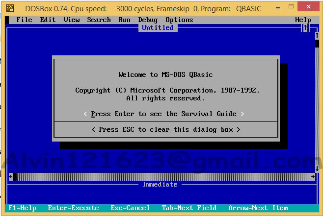 AS Tutorial: CARA MEMBUKA QBASIC SECARA OTOMATIS DI DOSBOX