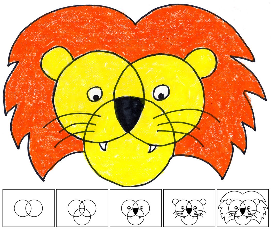 How to Draw a Lion | Art Projects for Kids