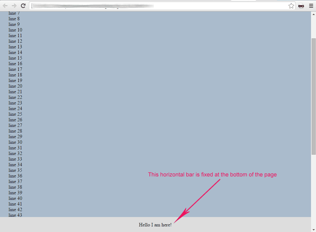 My Programming Tricks Fix The Position Of A Div At The Bottom Of A Page For All Browsers