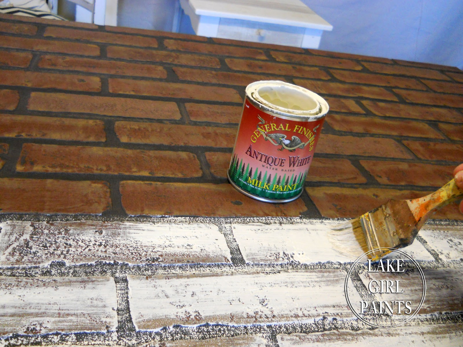 Lake Girl Paints: How to Paint a Brick Sign - Popcorn and a Movie