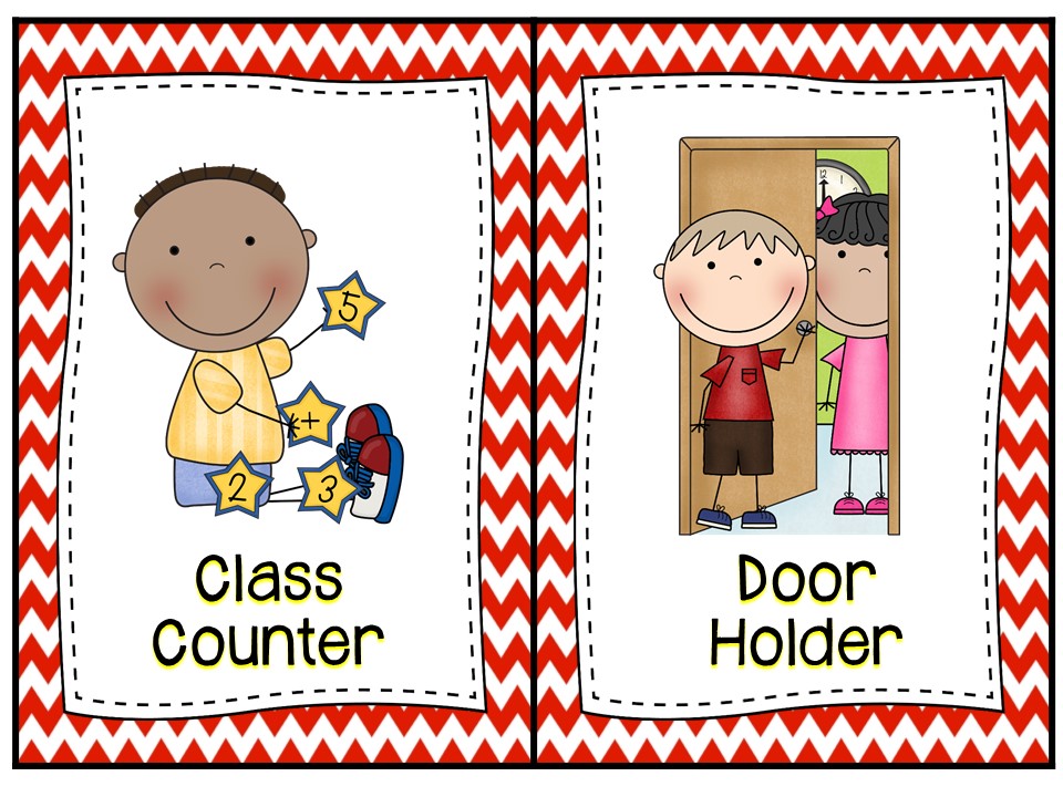 Classroom Jobs Clipart