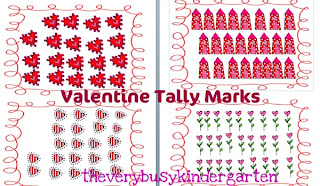 The Very Busy Kindergarten: February Math Stations