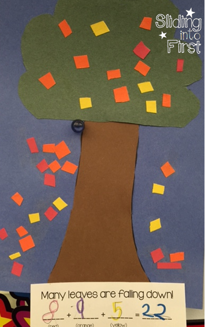 Fall Addition Art Project! | Teach & Play with Mrs J