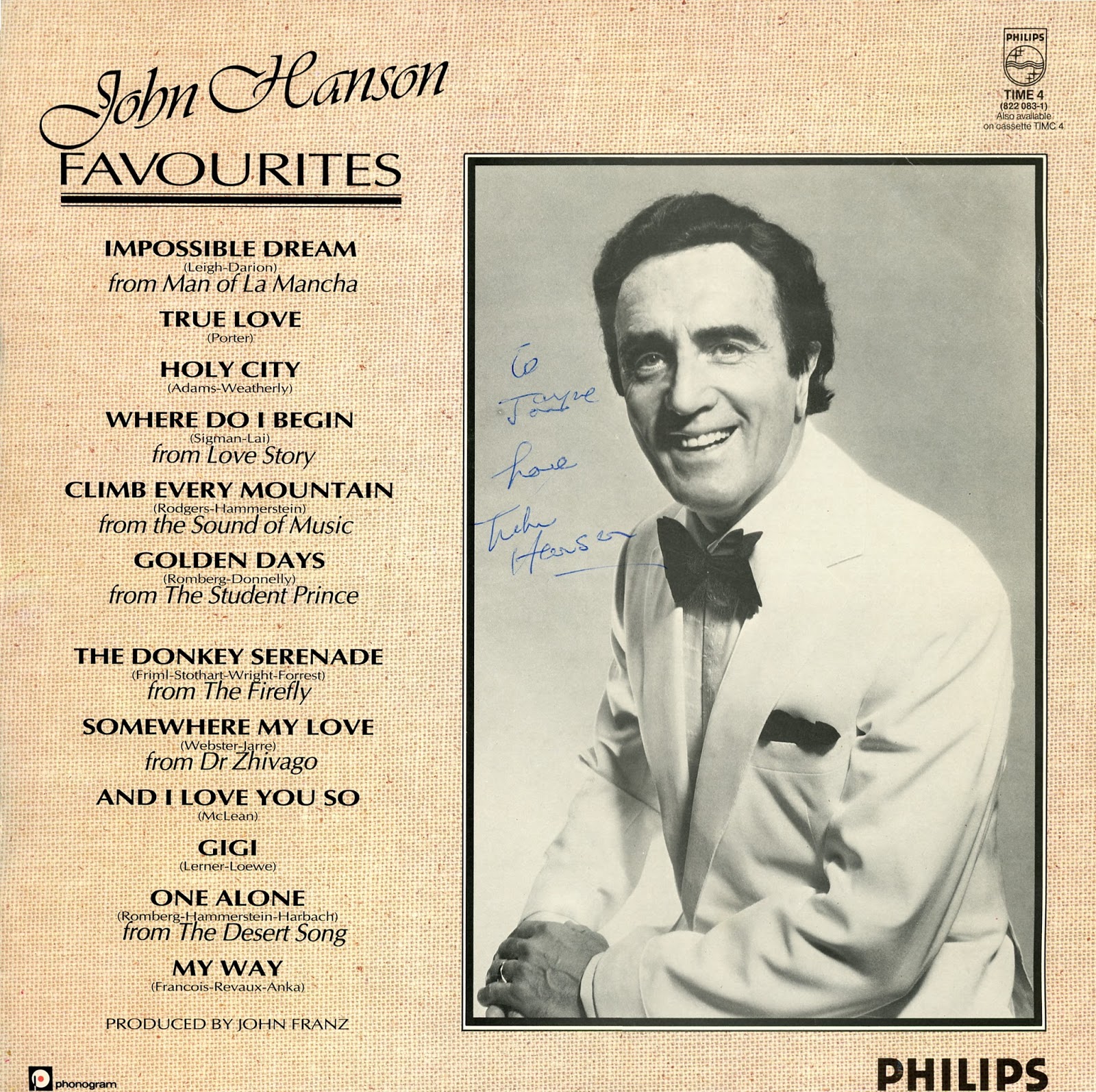 Luigi's 50's & 60's Vinyl Corner: John Hanson.