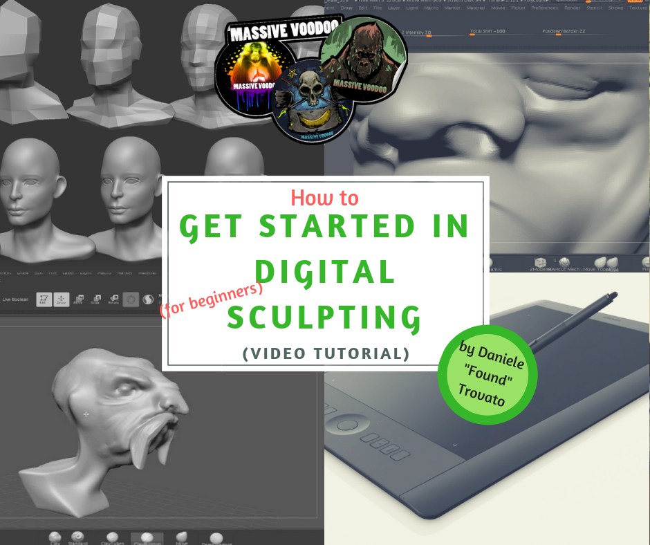Tutorial: 3D Sculpting for Beginners - Sketch your own Bust in Digital ...
