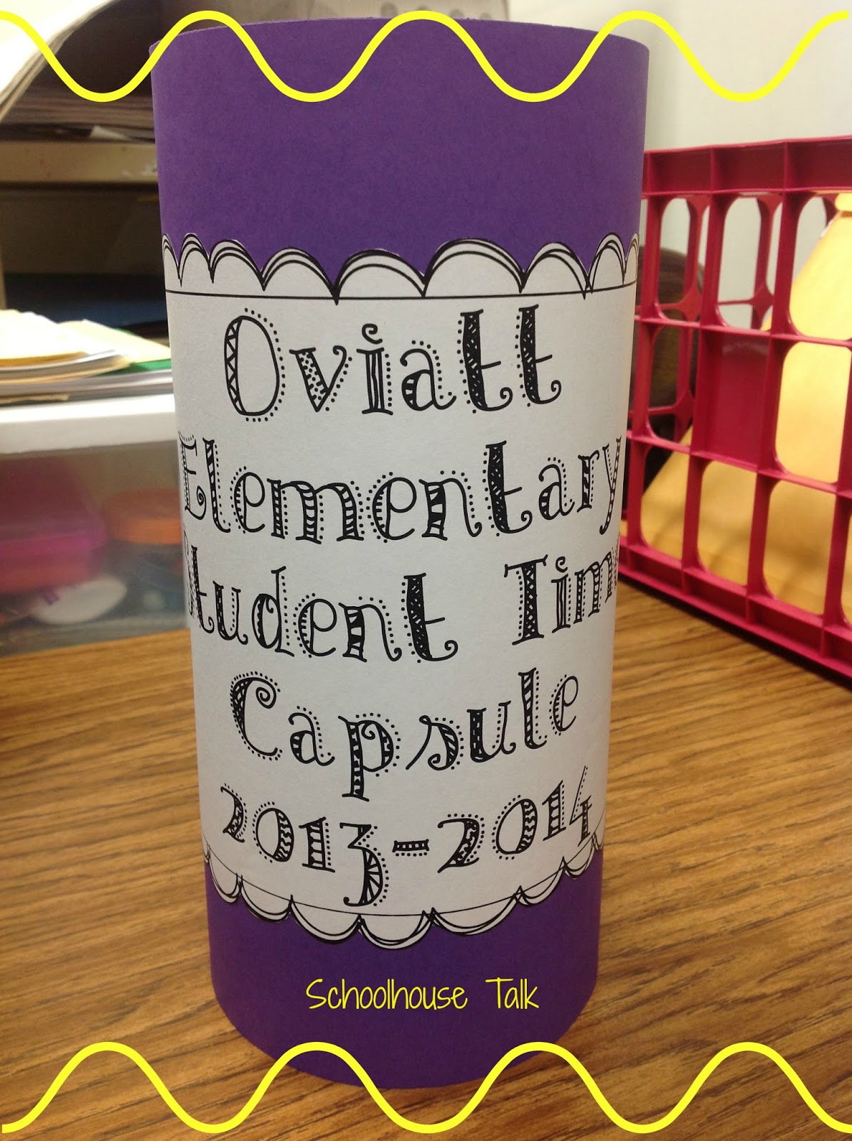 Schoolhouse Talk!: Beginning of the Year Speech Time Capsule
