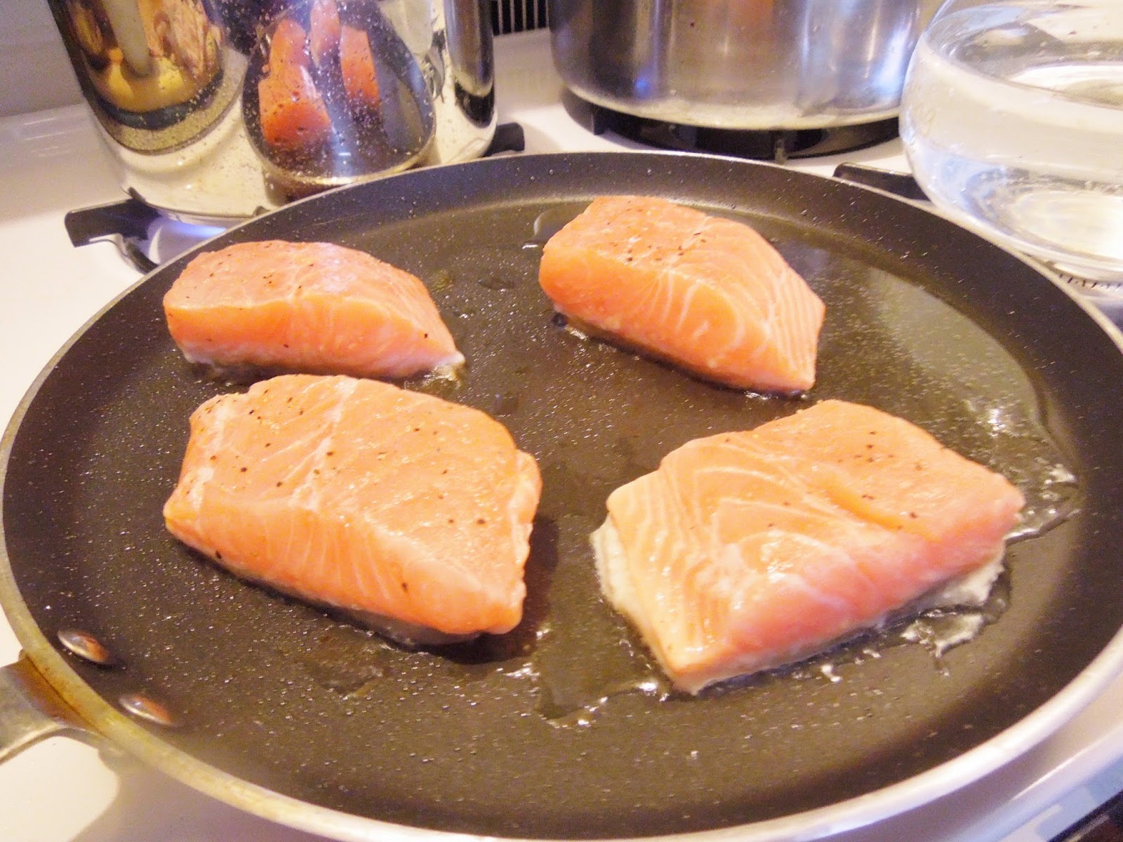 Sweet Serendipity: Pan Seared Salmon with a Light Lemon Sauce