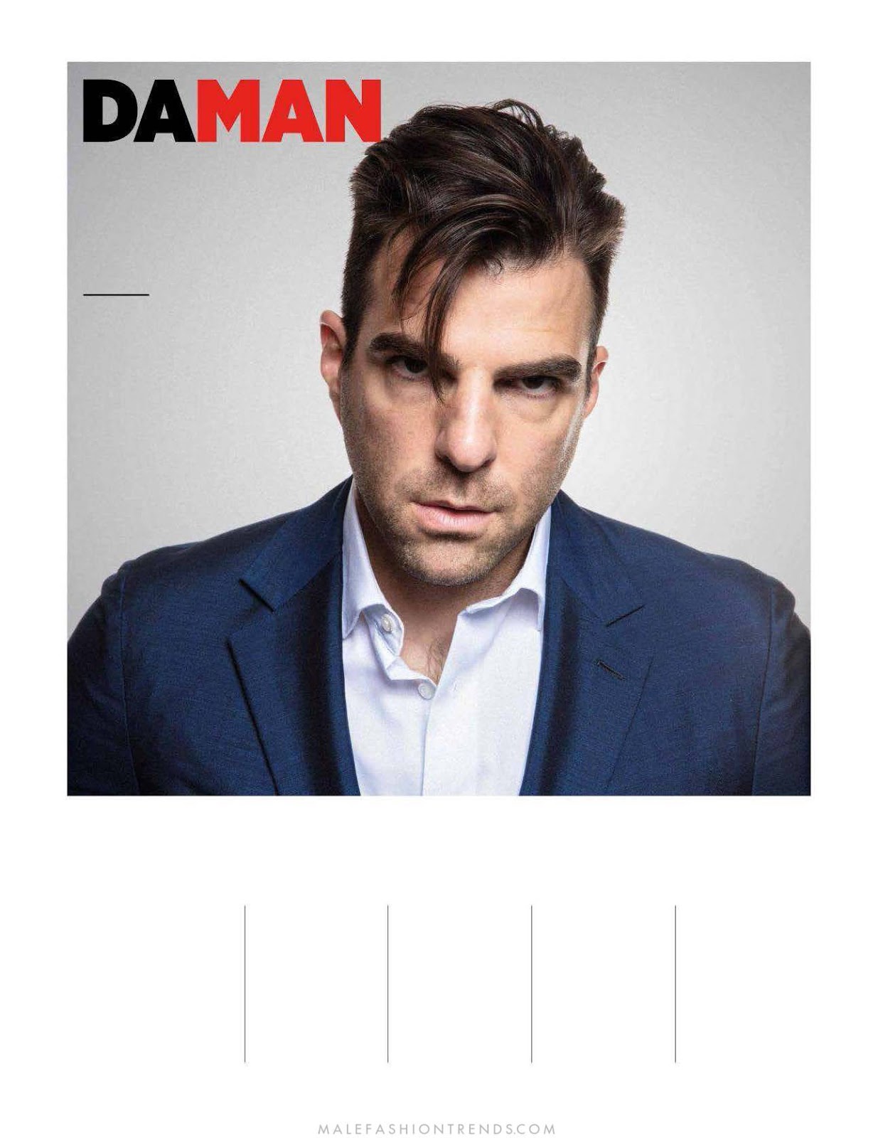 Zachary Quinto para DAMAN Magazine por Mitchell Nugyen McCormack