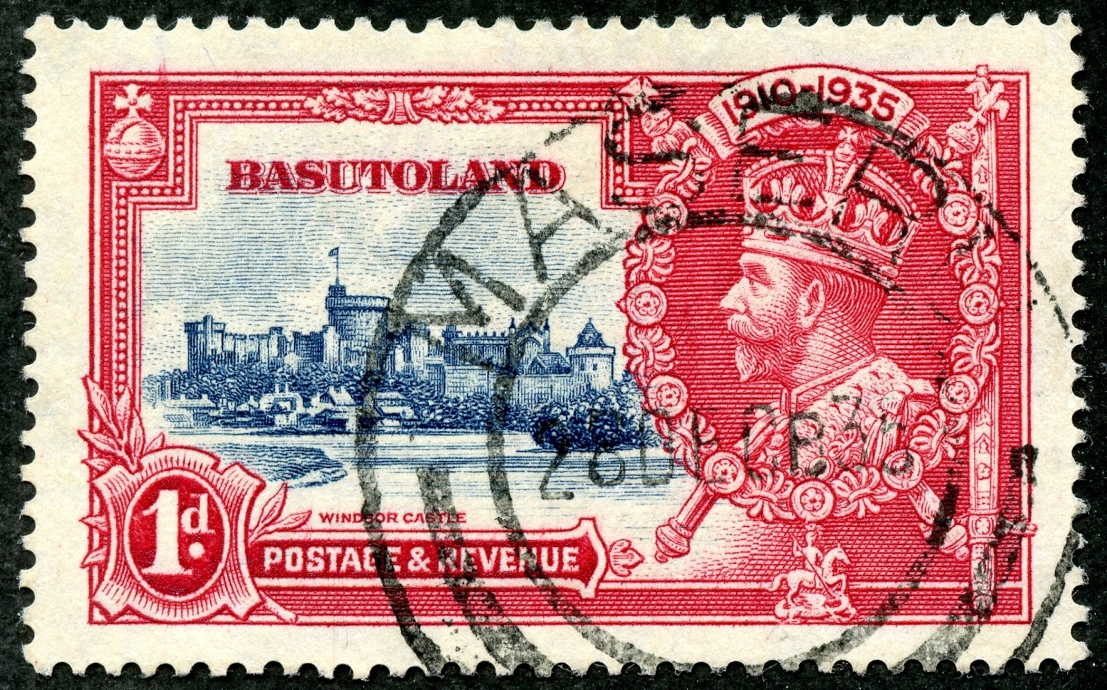 Big Blue 1840-1940: Basutoland - a closer look at the stamps