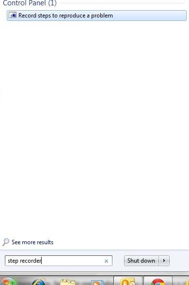 Step Recorder feature of Windows 7