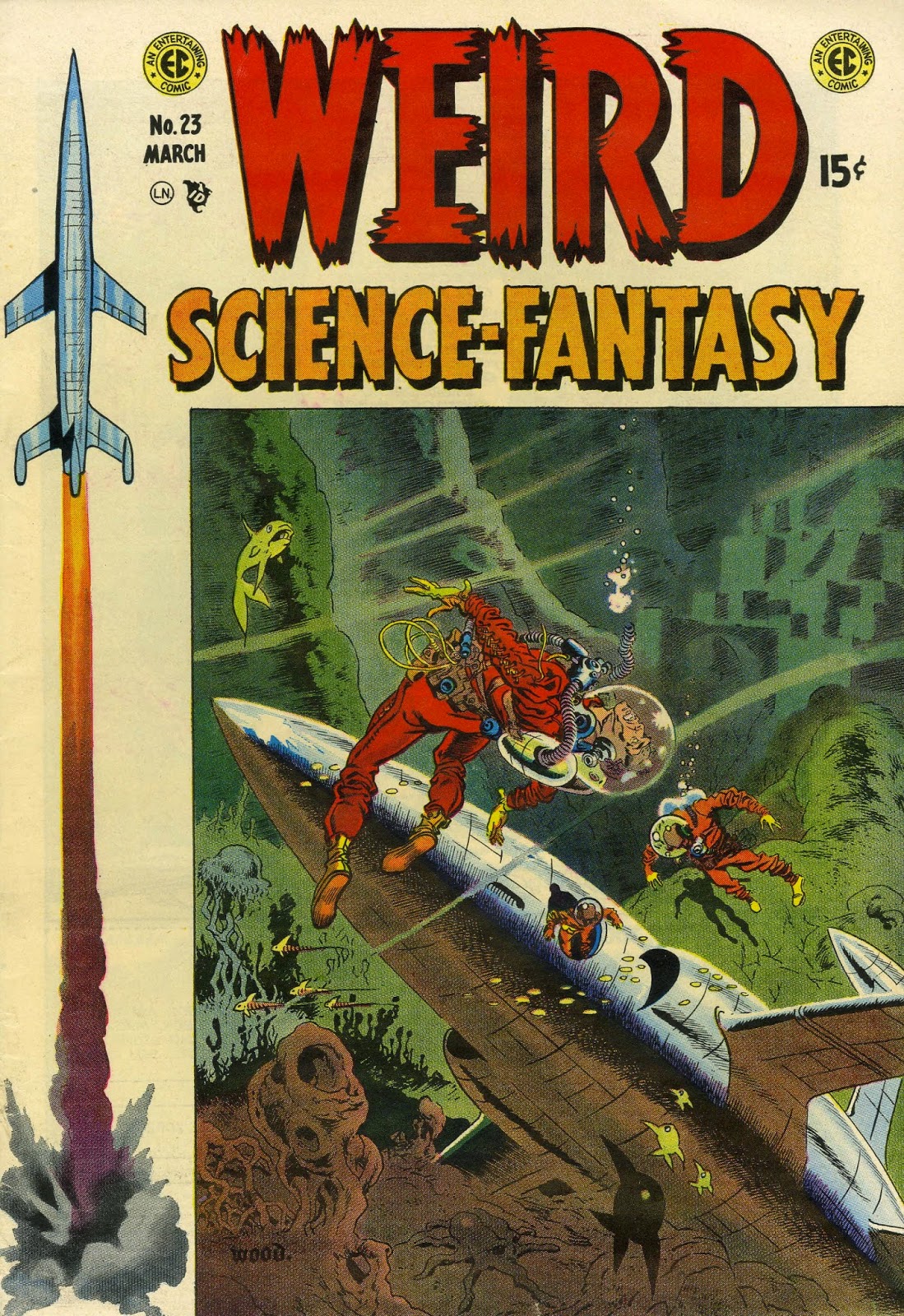 Cap'n's Comics: Weird Science-Fantasy #23 Cover by Wally Wood